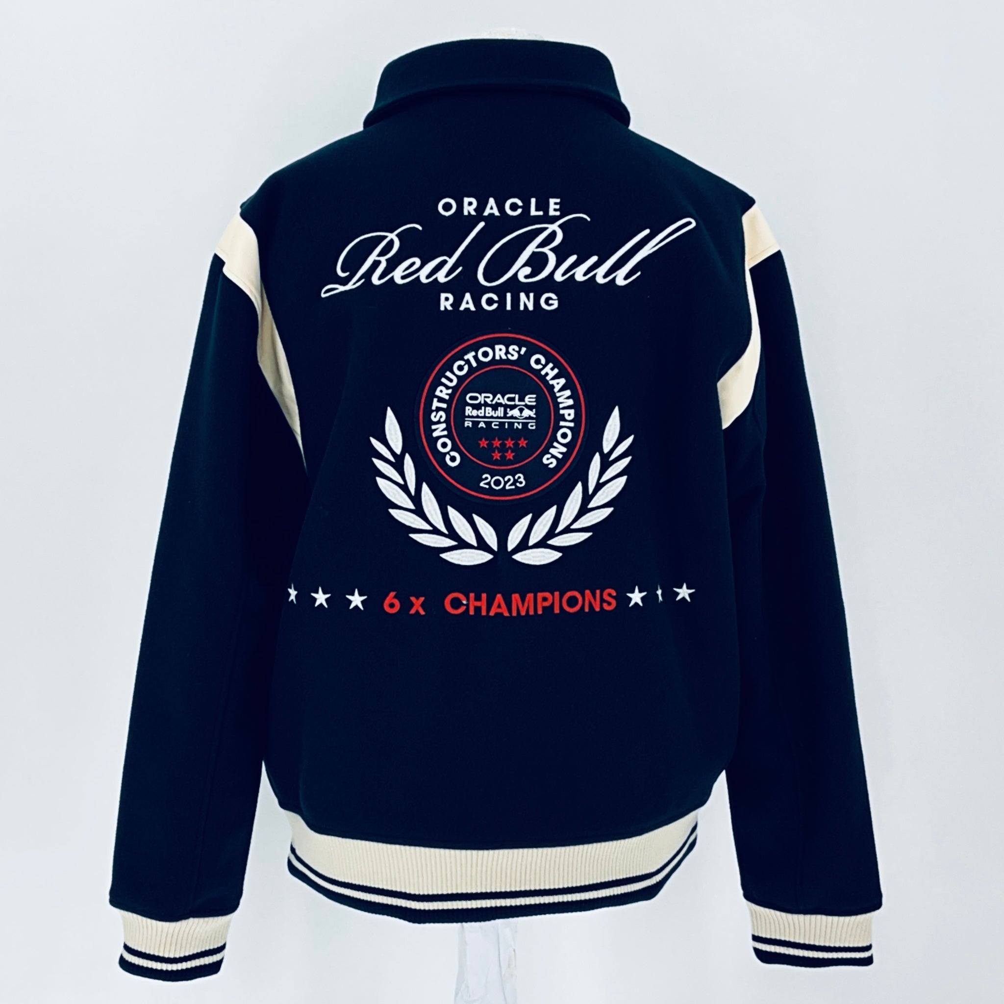Authentic Oracle Red Bull Racing F1 Tram Varsity Bomber Jacket-Team Is ...