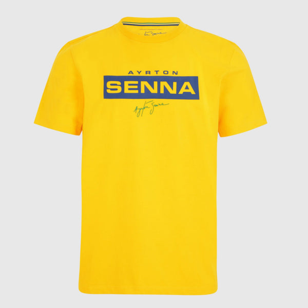 Ayrton Senna Official licenced Collection Senna Logo Organic Cotton T ...