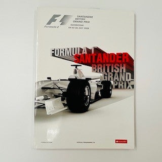 Official Silverstone FIA F1 British Grand Prix Programme -2008