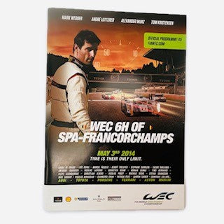 Official Programme WEC World Endurance Championship 6 Hours of Spa-Fra ...