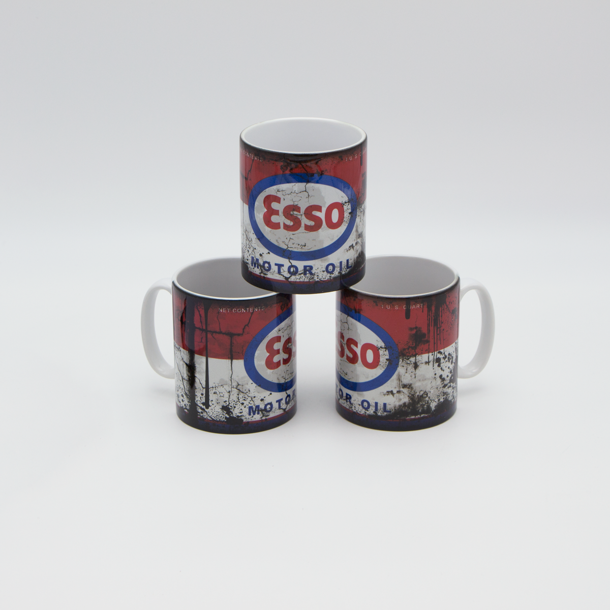 Esso Oil inspired Retro/ Vintage Distressed Look Oil Can Mug - 10z ...